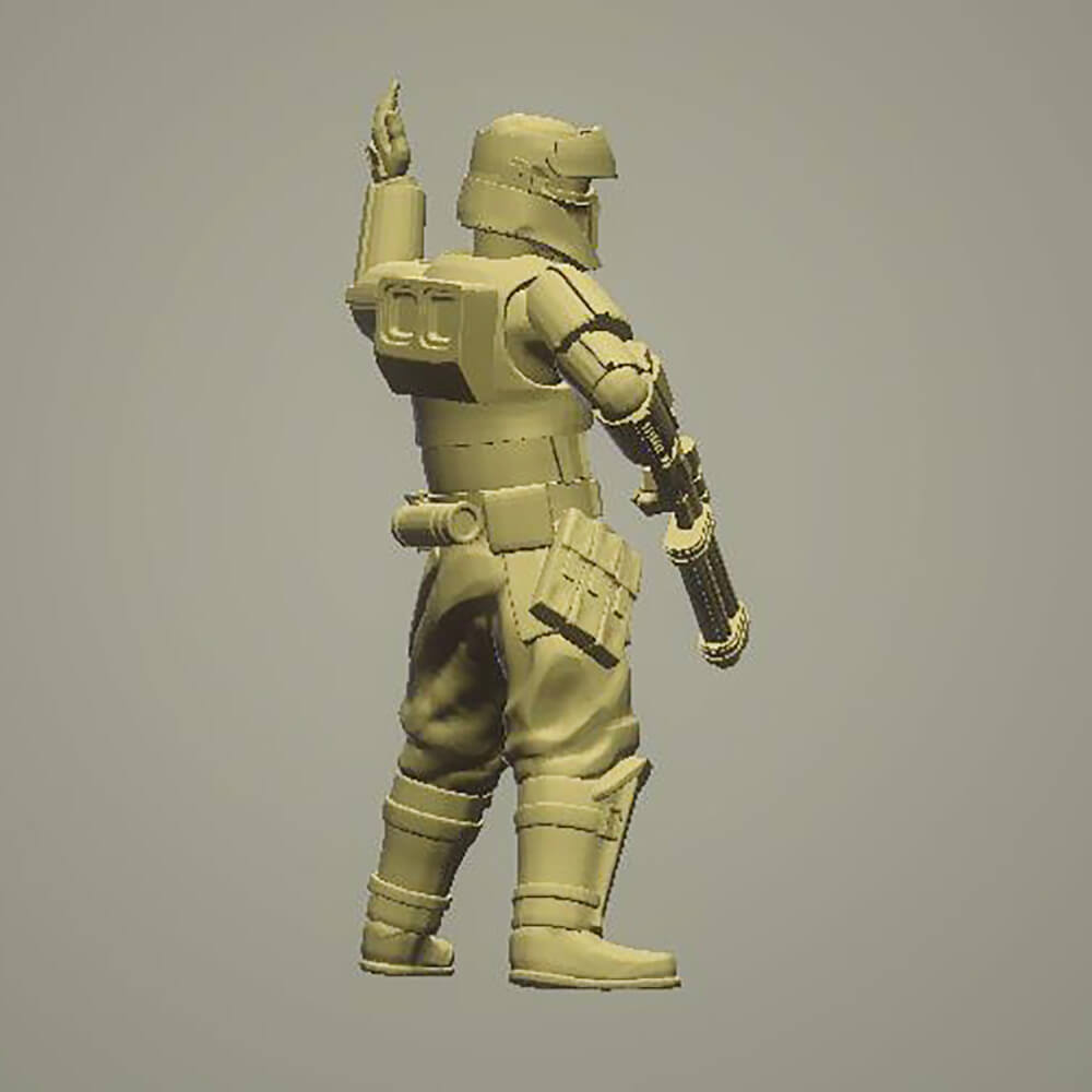 Beach Trooper Commander - 3D Print Model by 3DPrintingDesigner