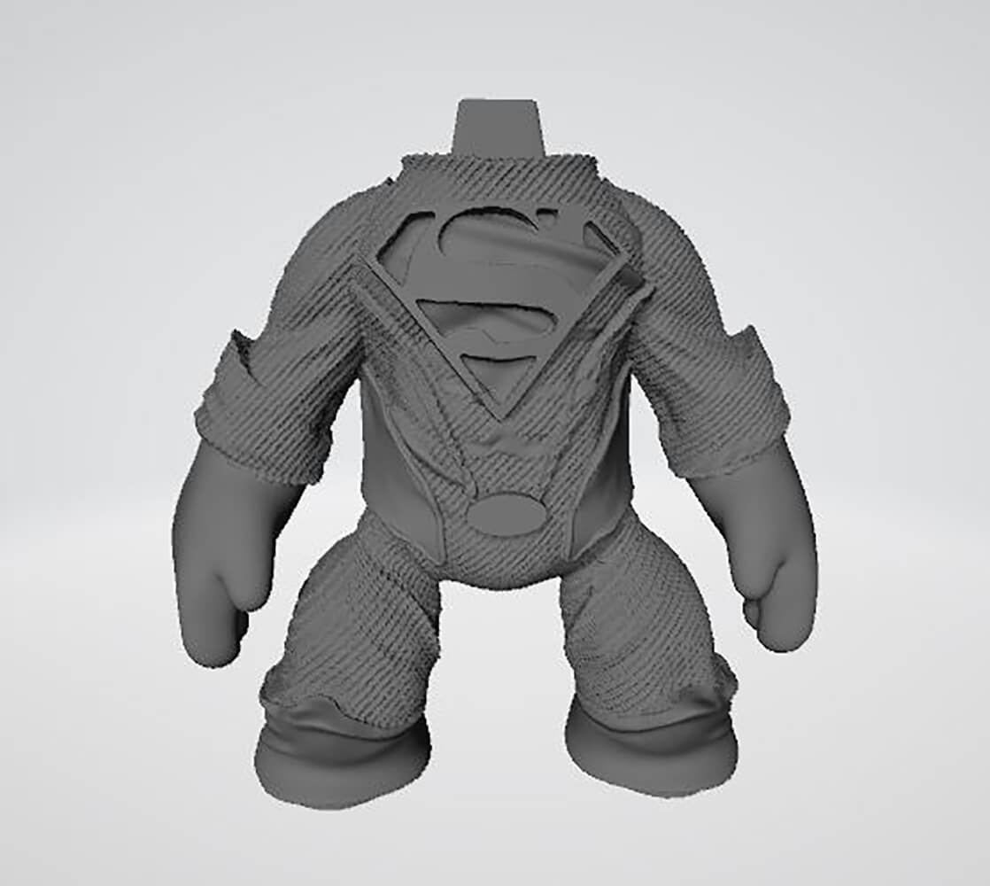 Chibi Superman - 3D Model by 3DPrintingDesigner