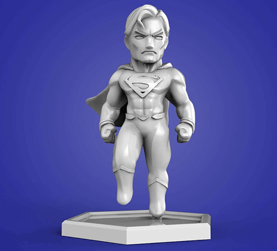 Chibi Superman - 3D Model by 3DPrintingDesigner