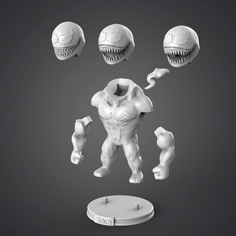 Chibi Venom (Chibi Venom) - 3D Print Model by 3DPrintingDesigner