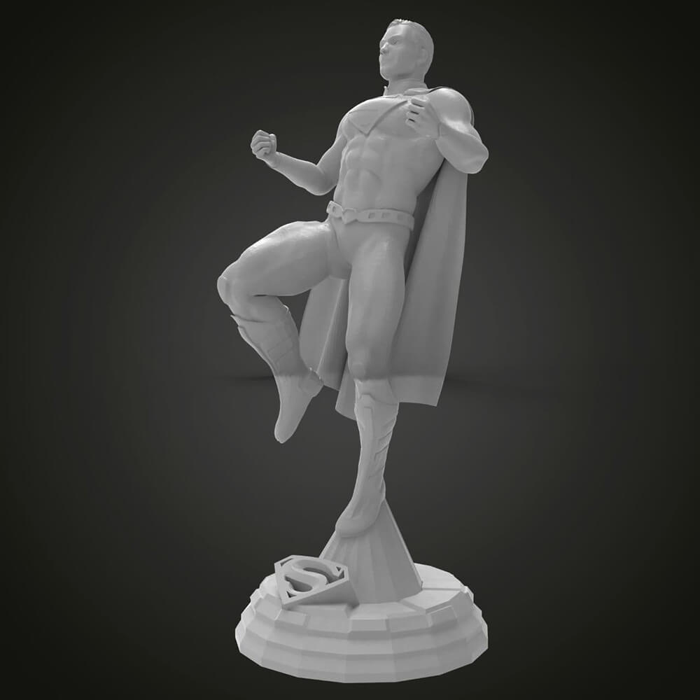 Classic Superman - 3D Model by 3DPrintingDesigner
