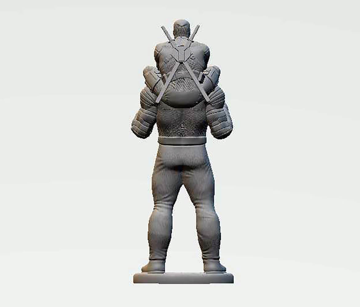 Colossus and Deadpool Statue - 3D Model by 3DPrintingDesigner