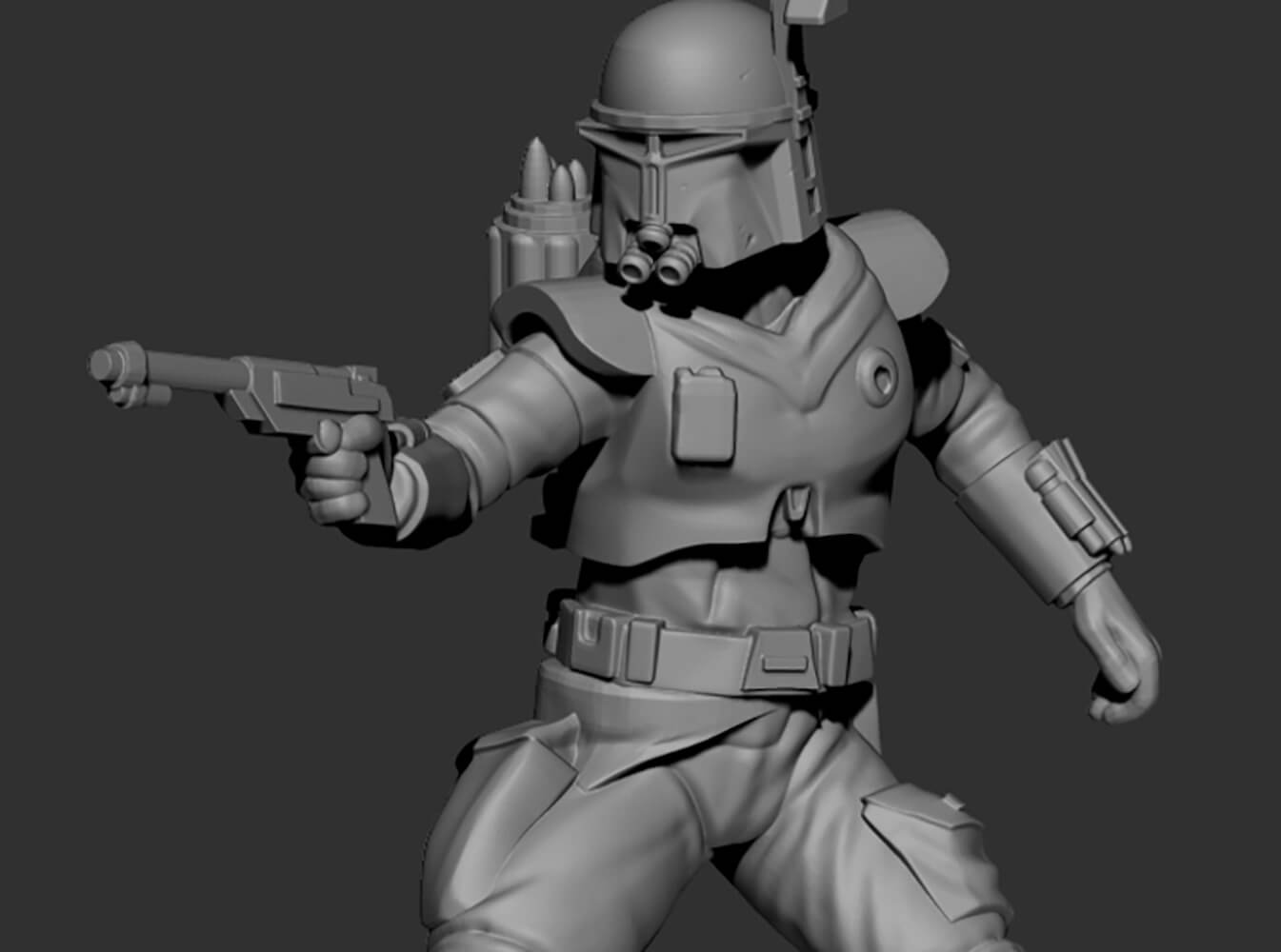 Conceptual Hunter - 3D Model by 3DPrintingDesigner