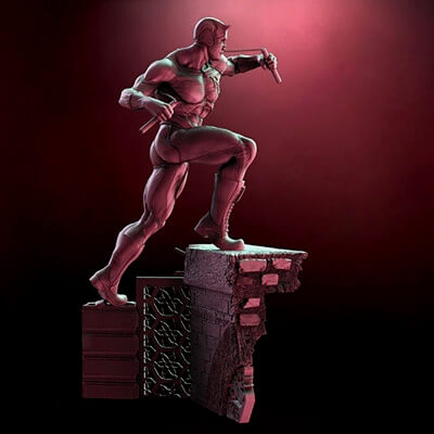 Daredevil (Daredevil) - 3D Model by 3DPrintingDesigner