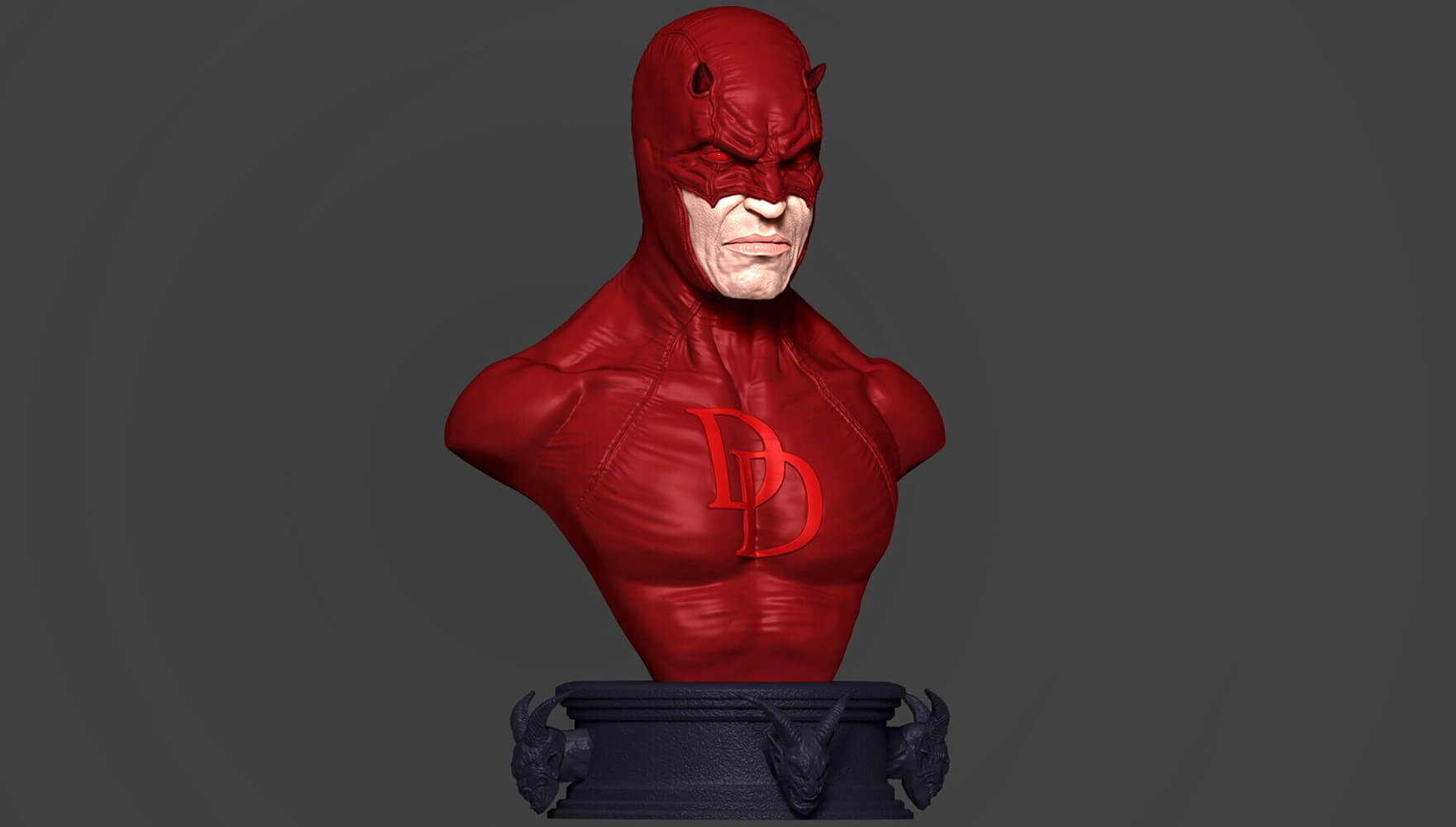 Daredevil Bust - 3D Print Model by 3DPrintingDesigner