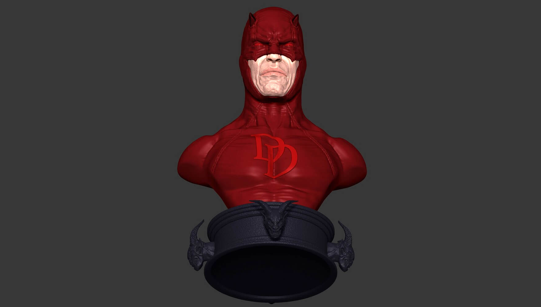 Daredevil Bust - 3D Print Model by 3DPrintingDesigner