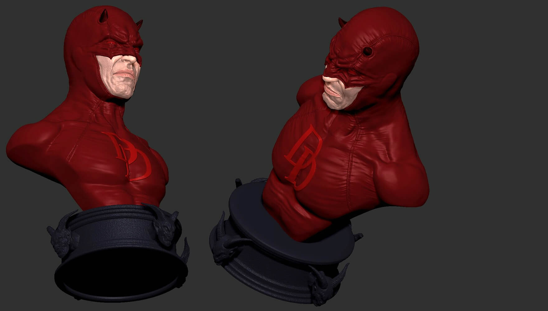 Daredevil Bust - 3D Print Model by 3DPrintingDesigner