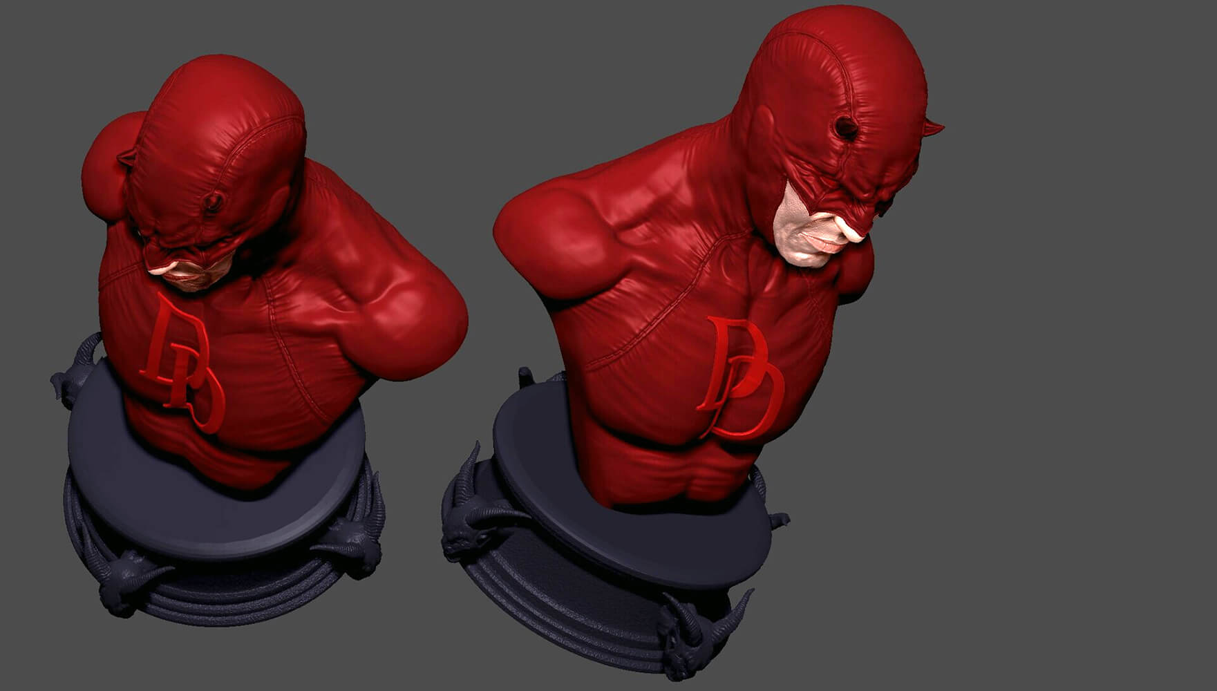 Daredevil Bust - 3D Model by 3DPrintingDesigner