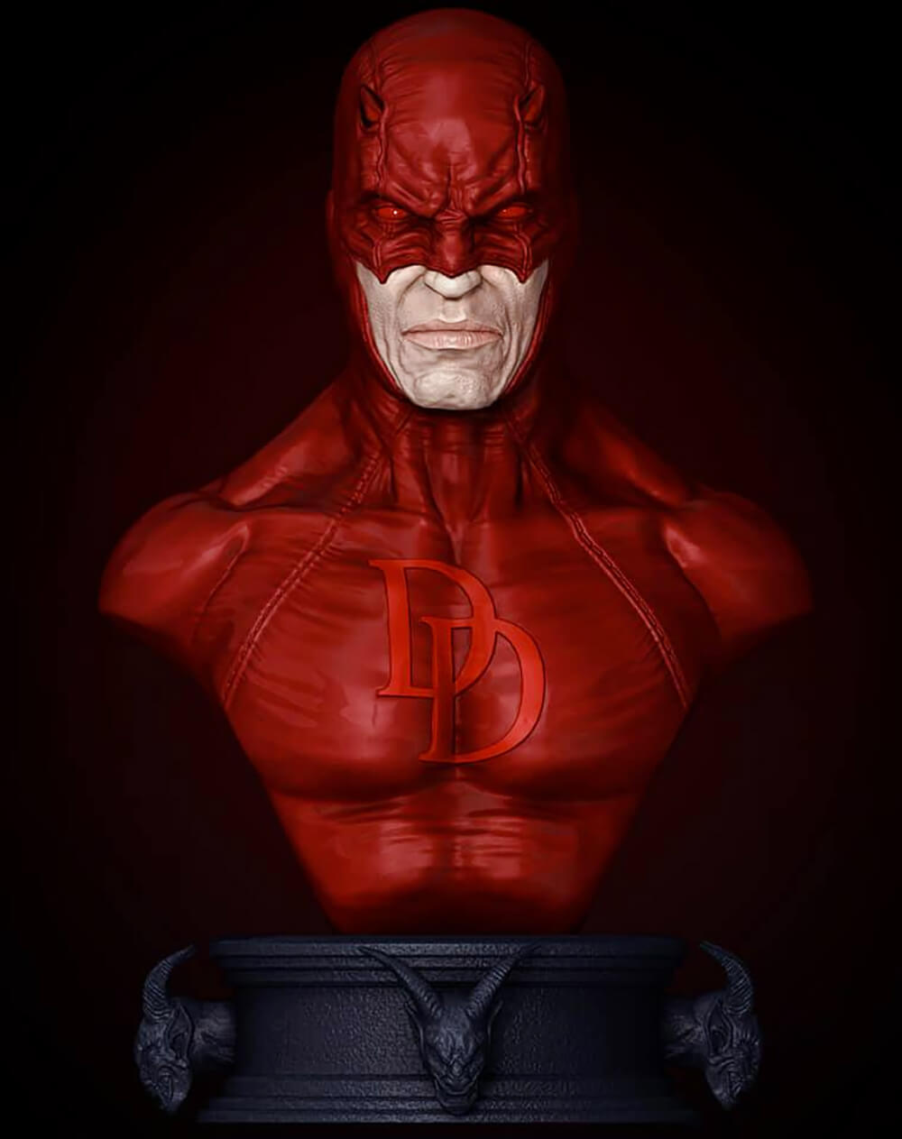 Daredevil Bust - 3D Print Model by 3DPrintingDesigner