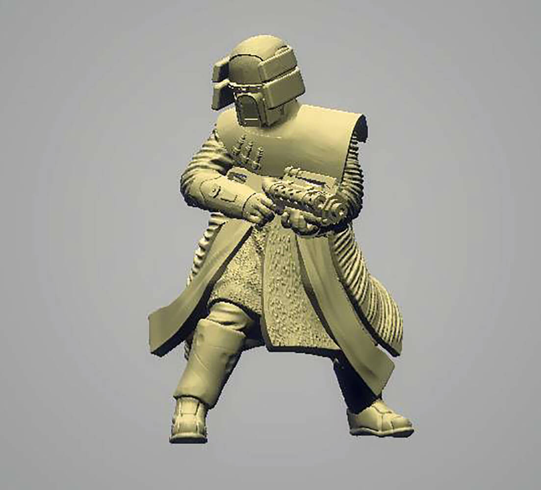 Dark Warrior Blaster - 3D Model by 3DPrintingDesigner