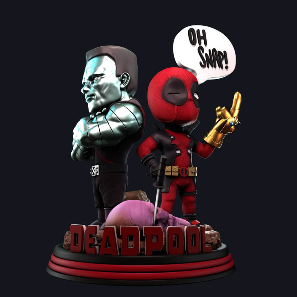 Deadpool Chibi - 3D Model by 3DPrintingDesigner