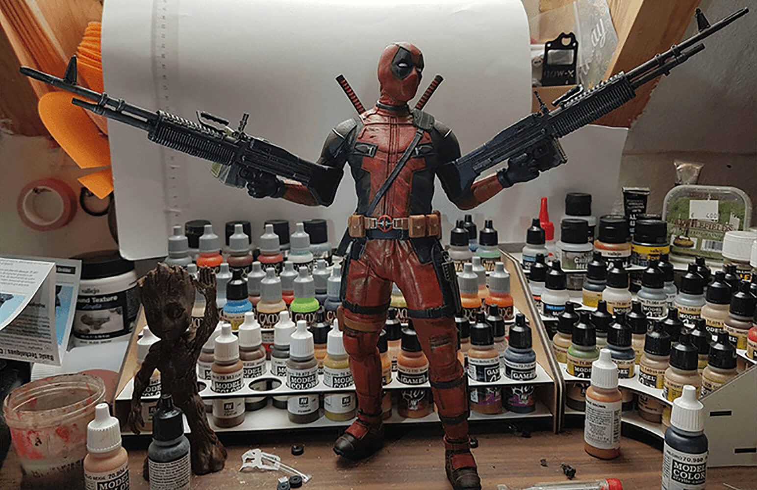 Deadpool Statue - 3D Model by 3DPrintingDesigner