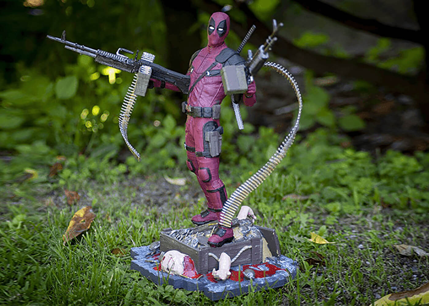 Deadpool Statue - 3D Model by 3DPrintingDesigner
