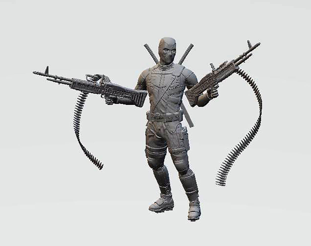 Deadpool Statue - 3D Model by 3DPrintingDesigner
