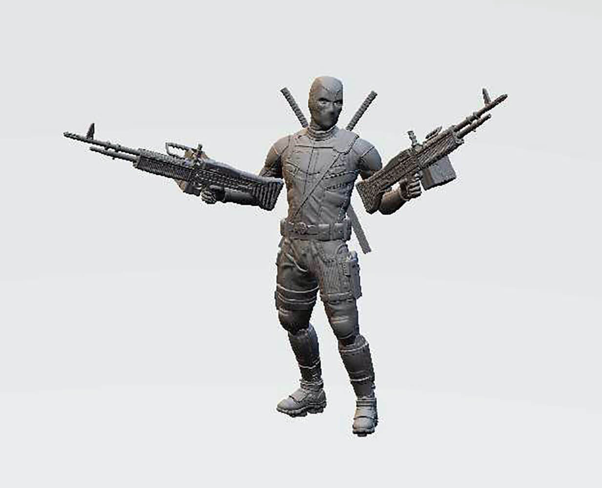 Deadpool Statue - 3D Model by 3DPrintingDesigner