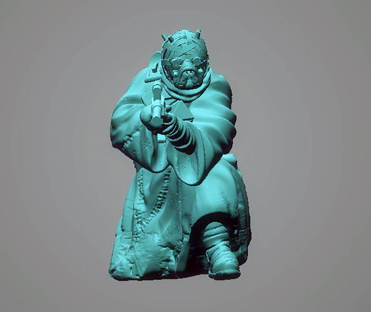 Desert Warrior - 3D Model by 3DPrintingDesigner