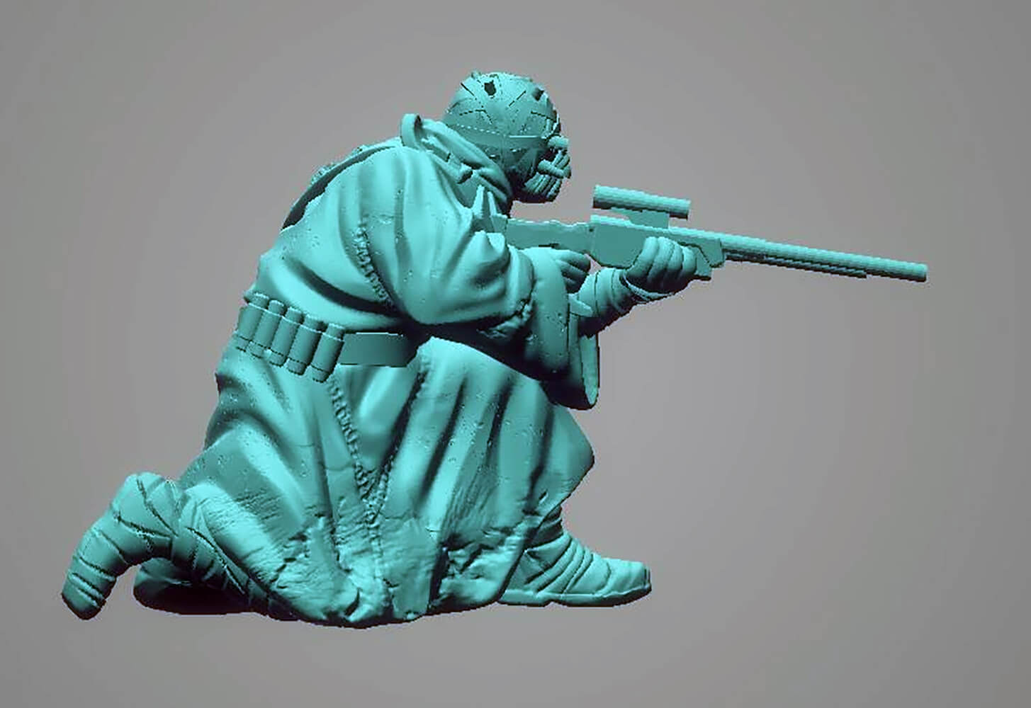 Desert Warrior - 3D Model by 3DPrintingDesigner