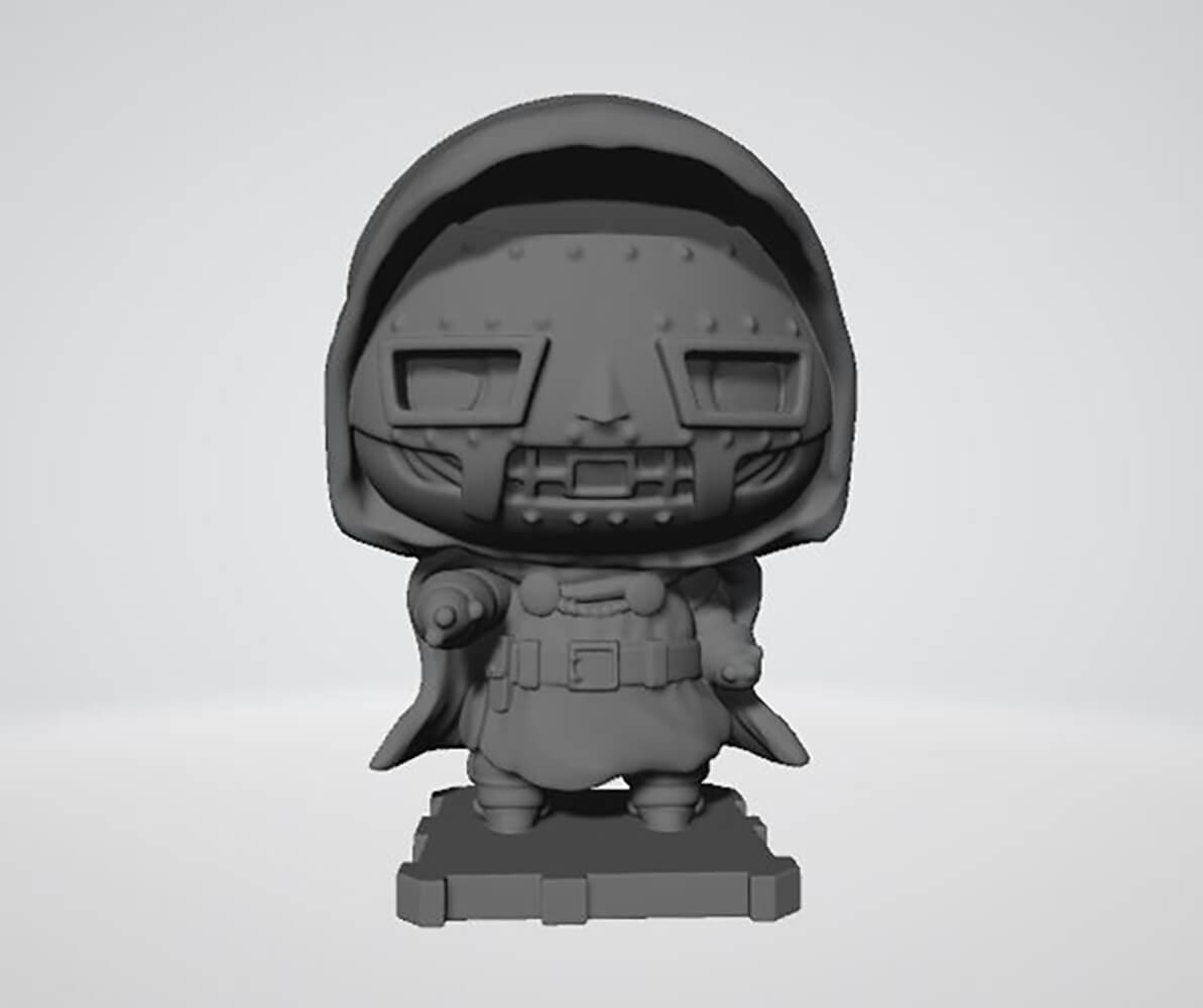 Doctor Doom Funko - 3D Model by 3DPrintingDesigner