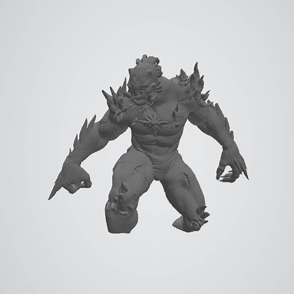 Doomsday Vs Superman - 3D Model by 3DPrintingDesigner