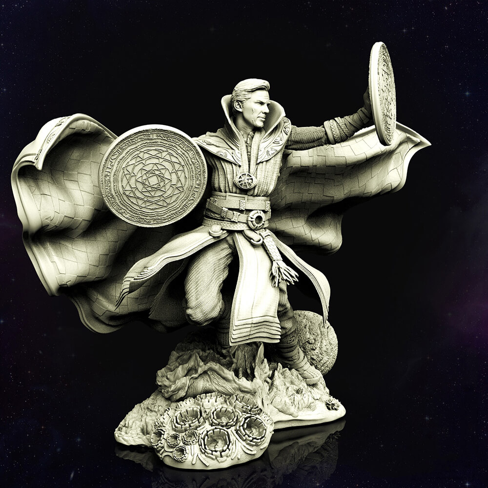 Dr Strange Statue - 3D Print Model by 3DPrintingDesigner