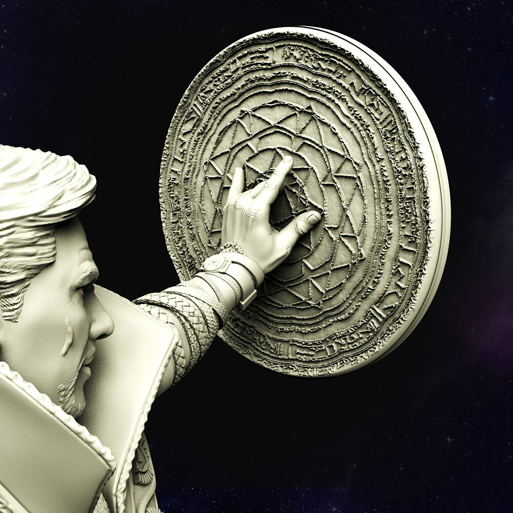Dr Strange Statue - 3D Model by 3DPrintingDesigner