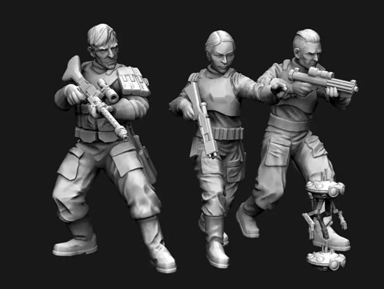 Ember Squad (No Helmet) - 3D Print Model by 3DPrintingDesigner