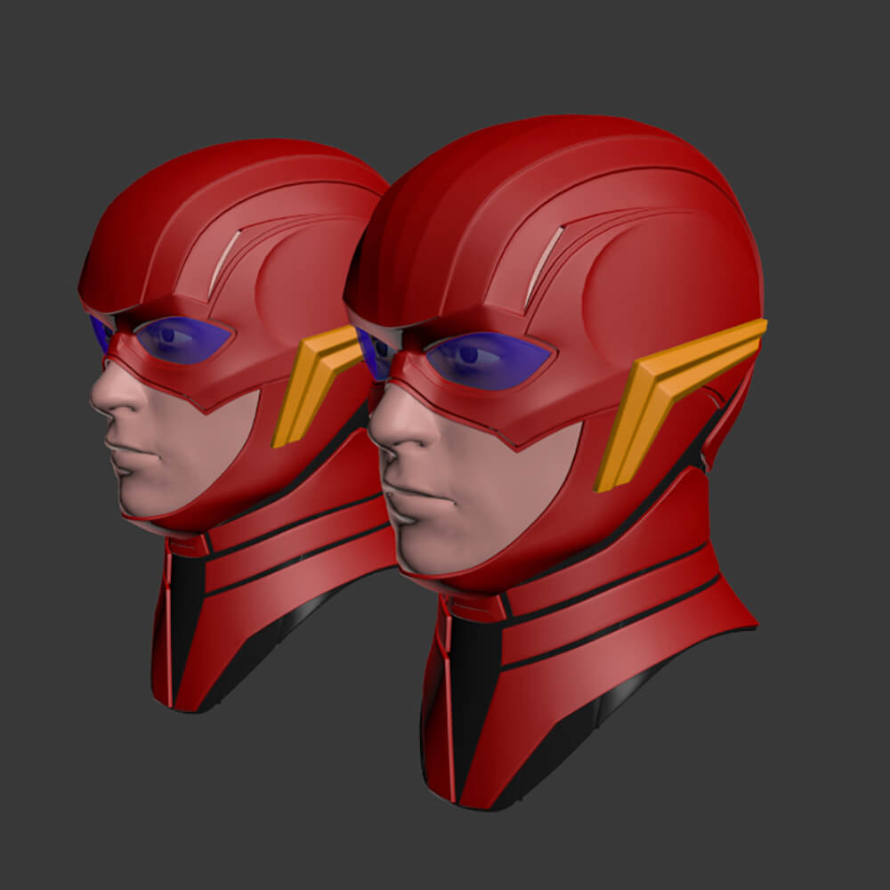 Flash Helmet - 3D Model by 3DPrintingDesigner