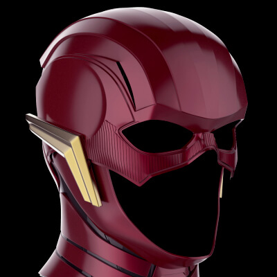 Flash Helmet - 3D Model by 3DPrintingDesigner