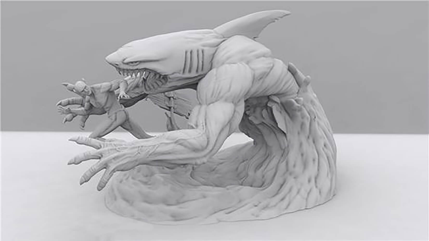 Flash Vs King Shark - 3D Model by 3DPrintingDesigner