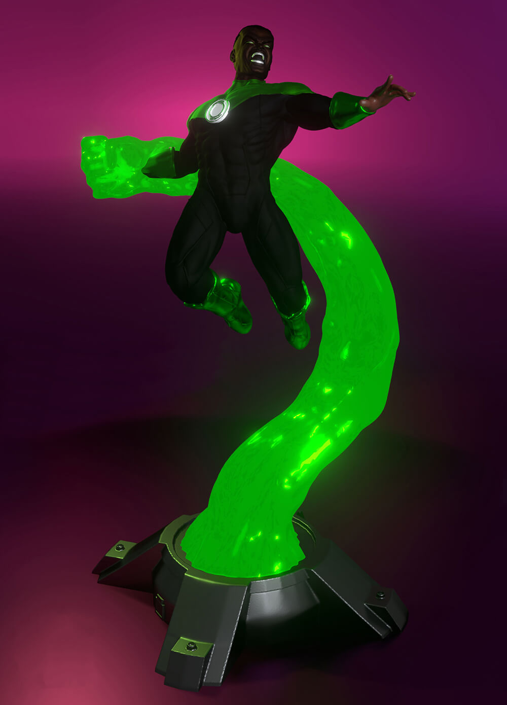 Green Lantern John and Hal - 3D Model by 3DPrintingDesigner