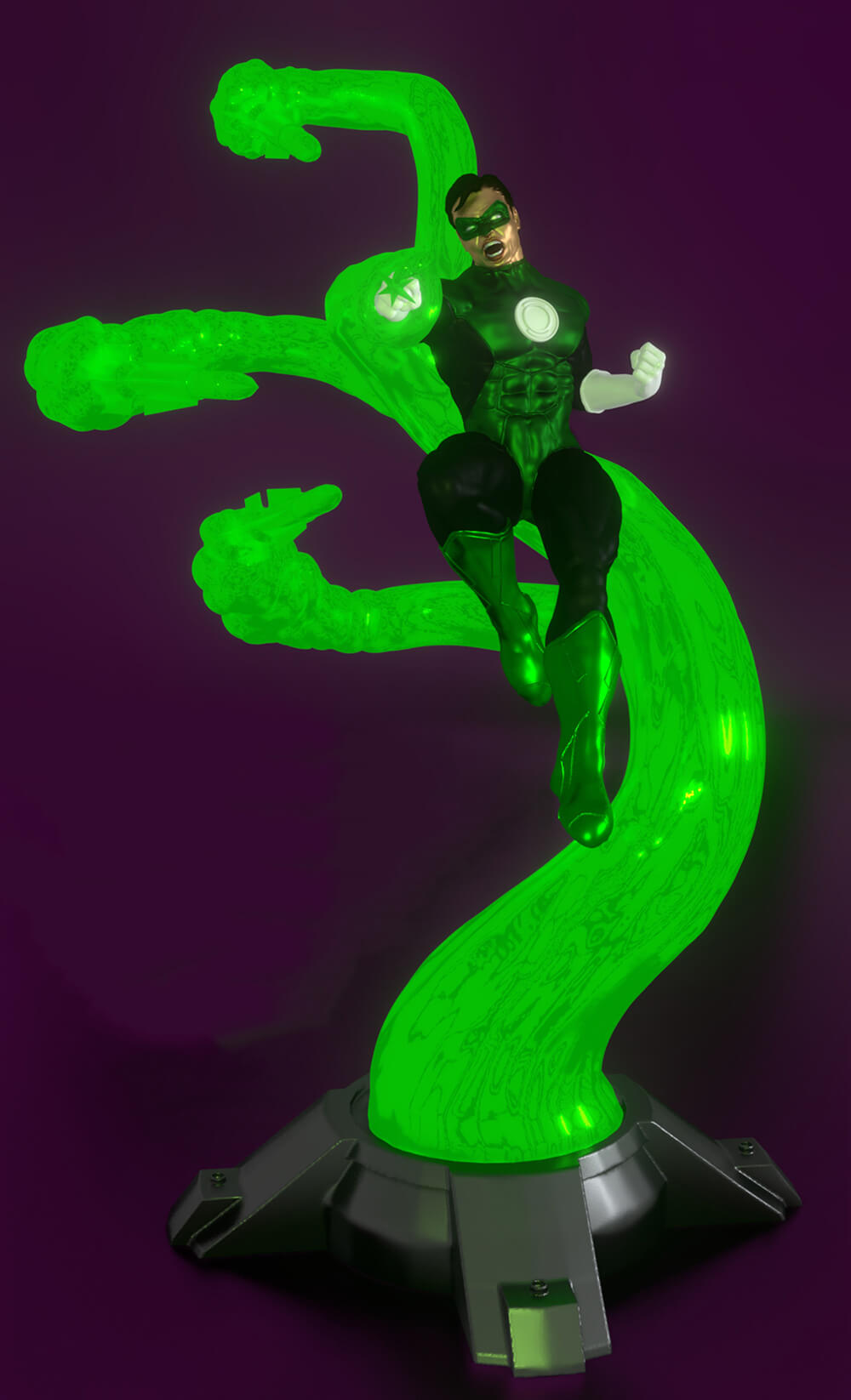 Green Lantern John and Hal - 3D Model by 3DPrintingDesigner