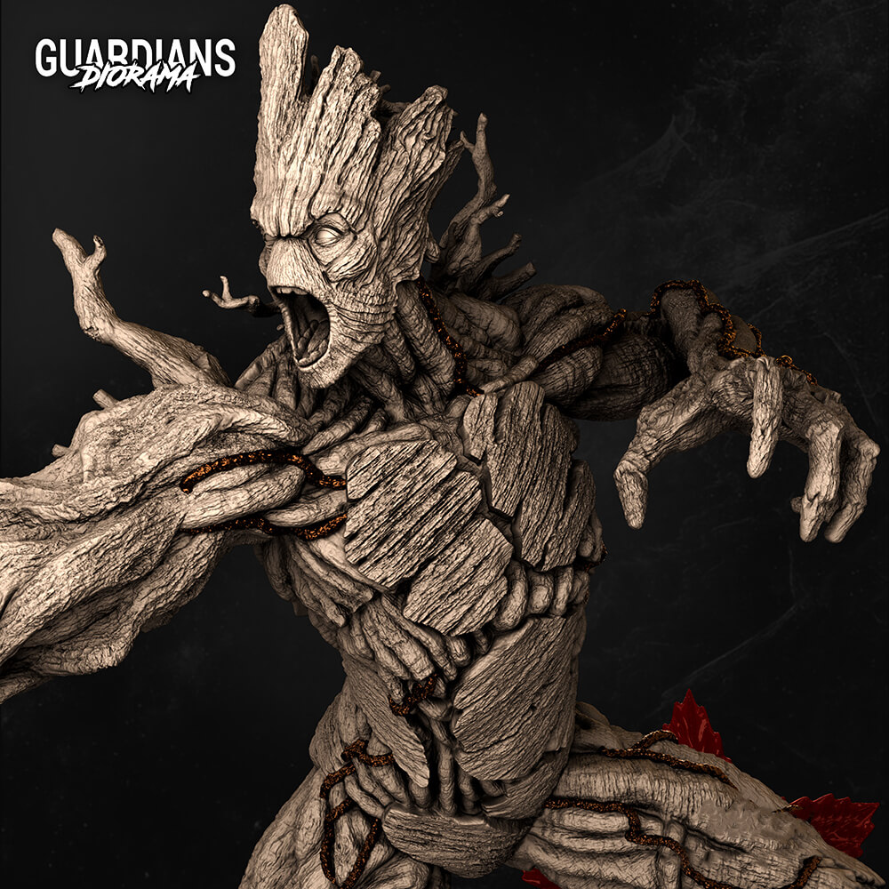 Groot Statues - 3D Model by 3DPrintingDesigner