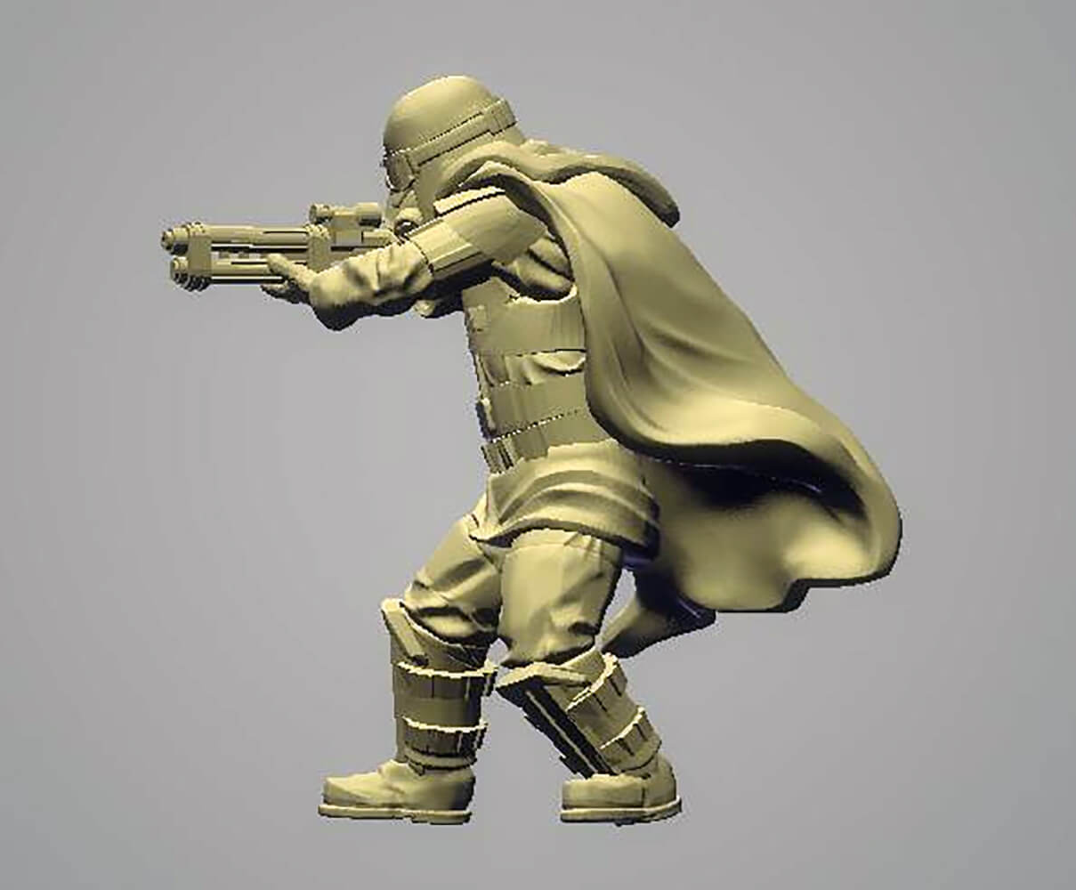Grunge Trooper - 3D Print Model by 3DPrintingDesigner