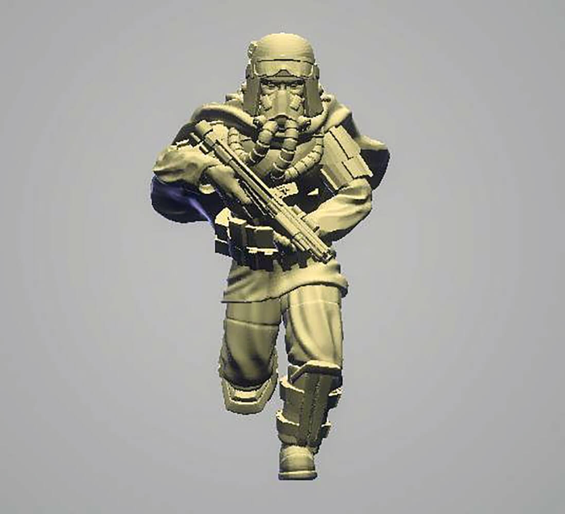 Grunge Trooper - 3D Model by 3DPrintingDesigner