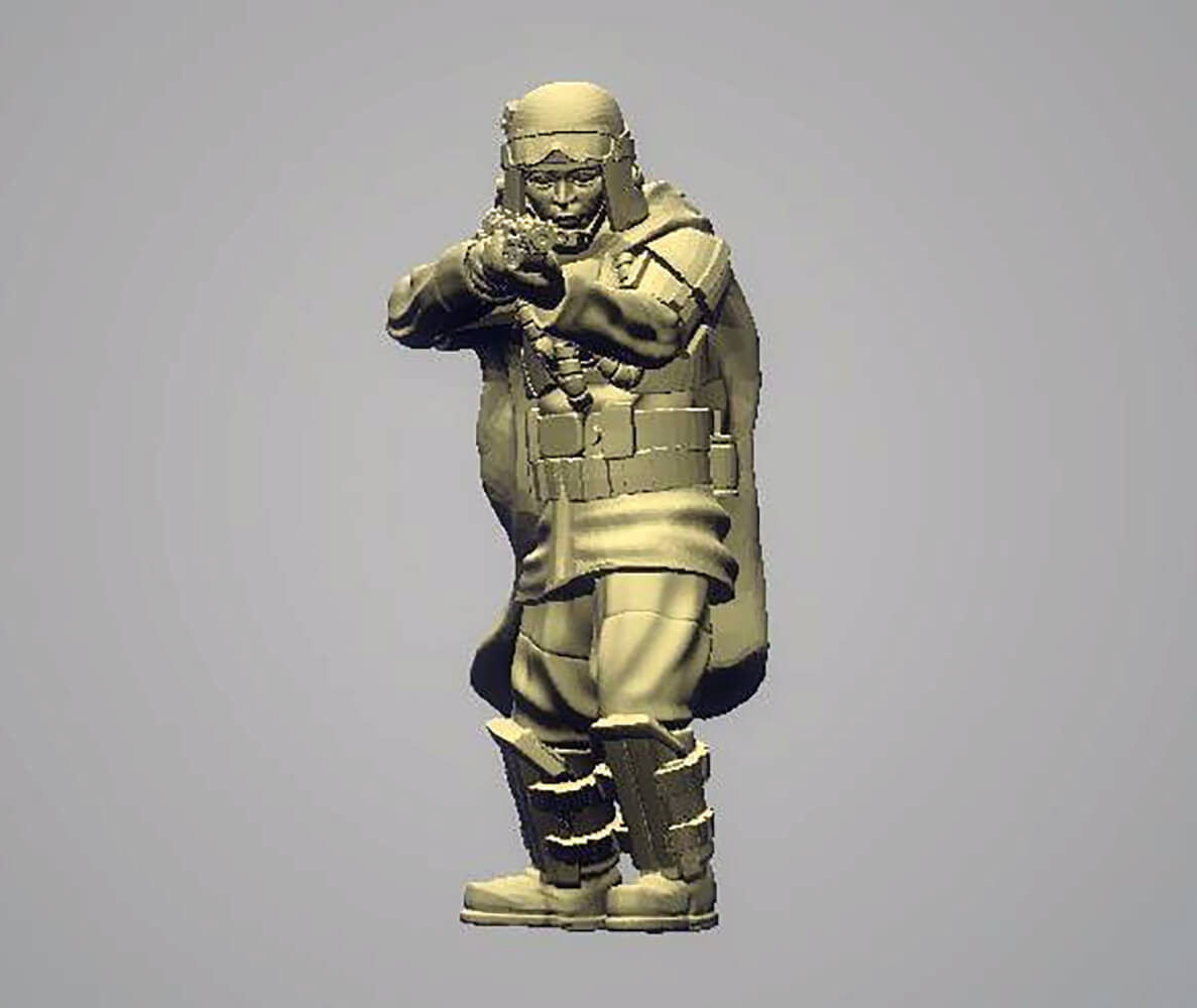 Grunge Trooper - 3D Model by 3DPrintingDesigner