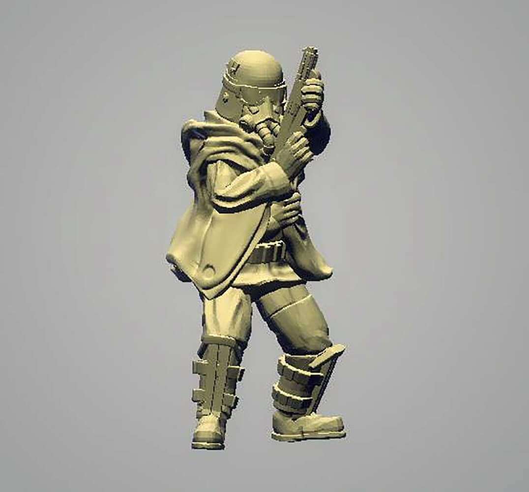 Grunge Trooper - 3D Model by 3DPrintingDesigner