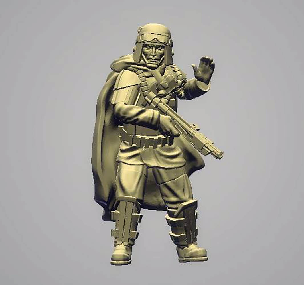 Grunge Trooper - 3D Model by 3DPrintingDesigner