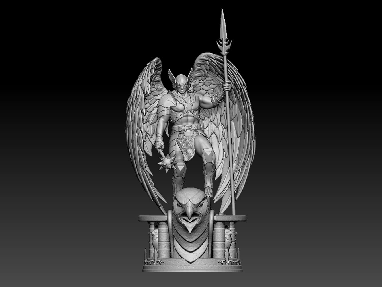 Hawkman - 3D Model by 3DPrintingDesigner