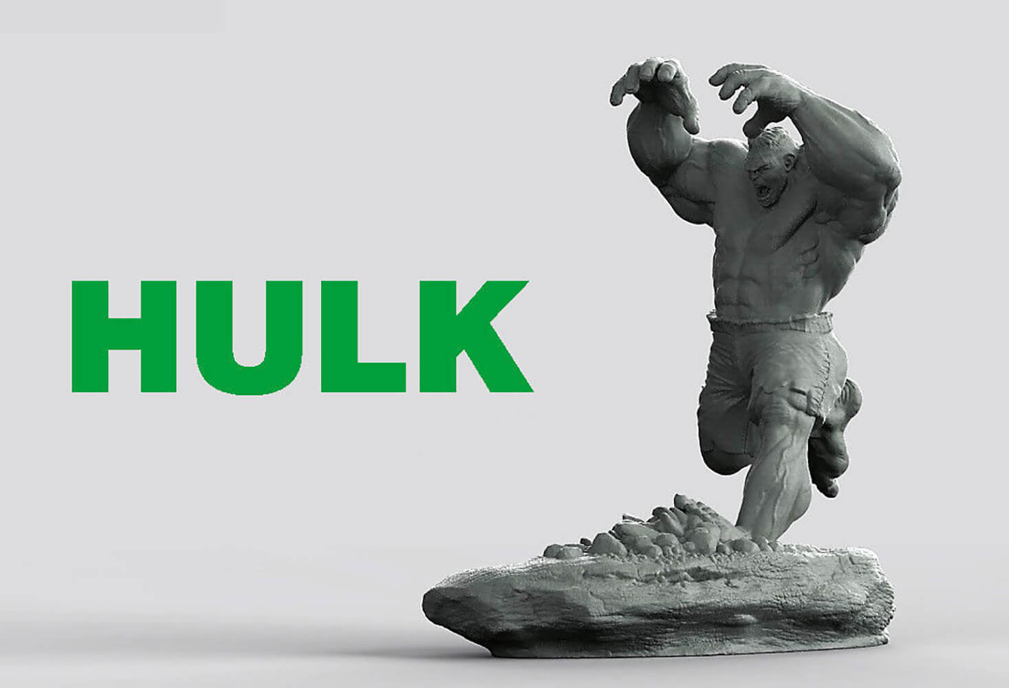 Hulk Angry Statues - 3D Print Model by 3DPrintingDesigner