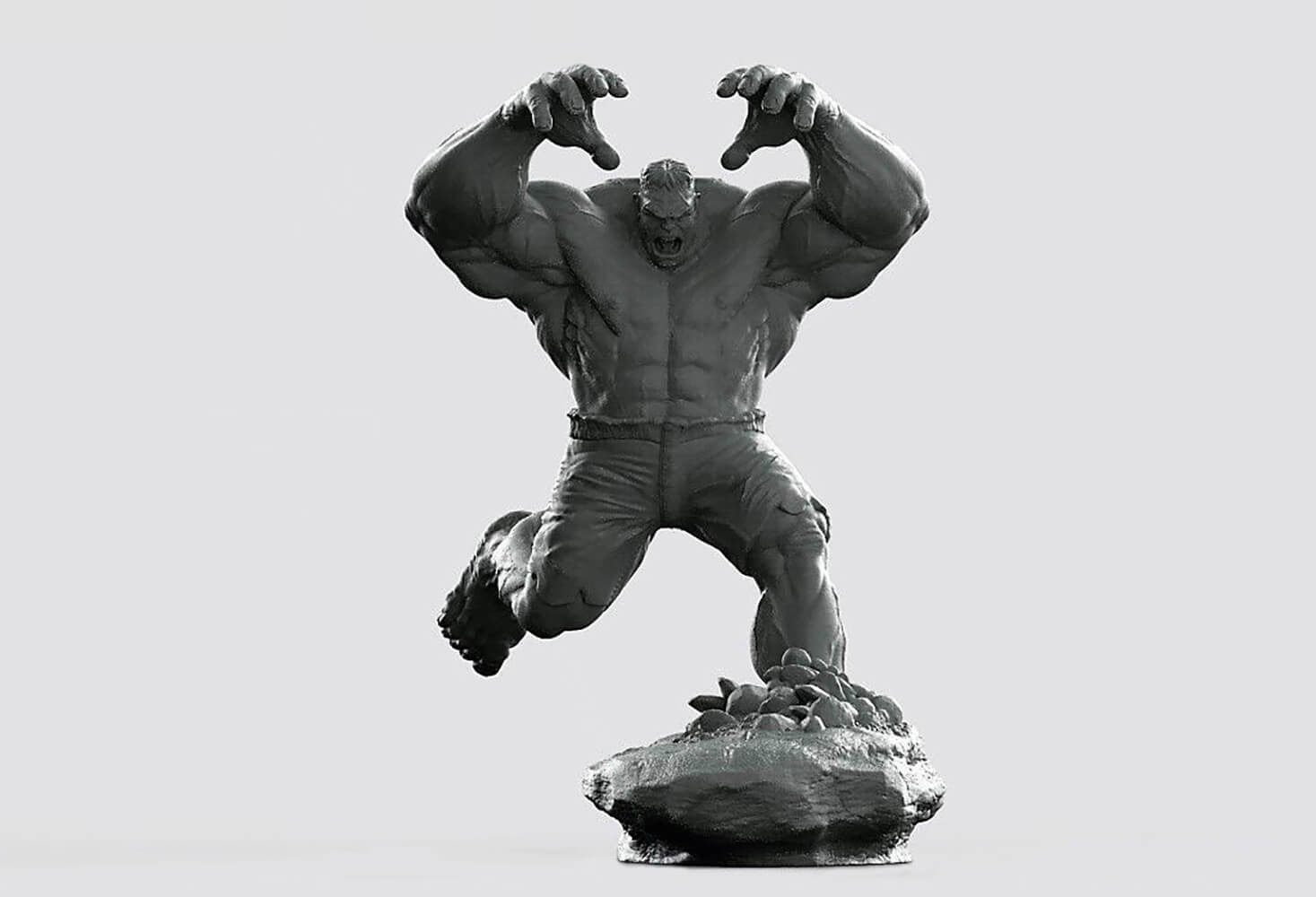 Hulk Angry Statues - 3D Print Model by 3DPrintingDesigner