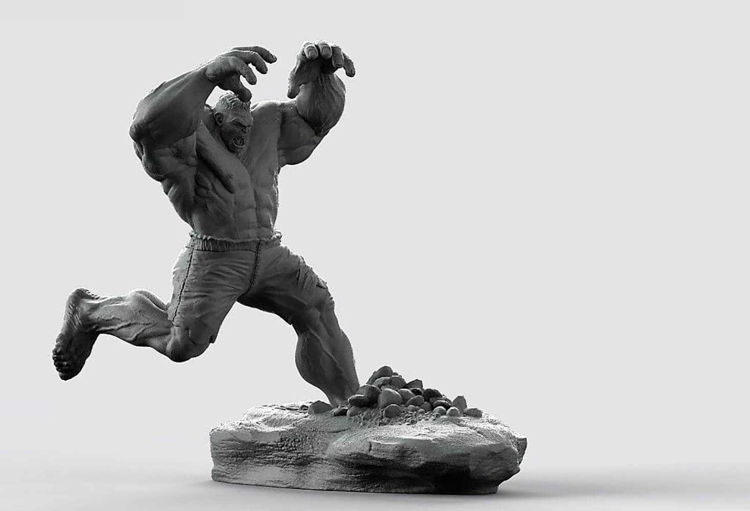 Hulk Angry Statues - 3D Print Model by 3DPrintingDesigner