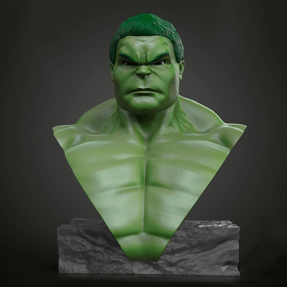 Hulk Bust (Hulk Bust) - 3D Print Model by 3DPrintingDesigner