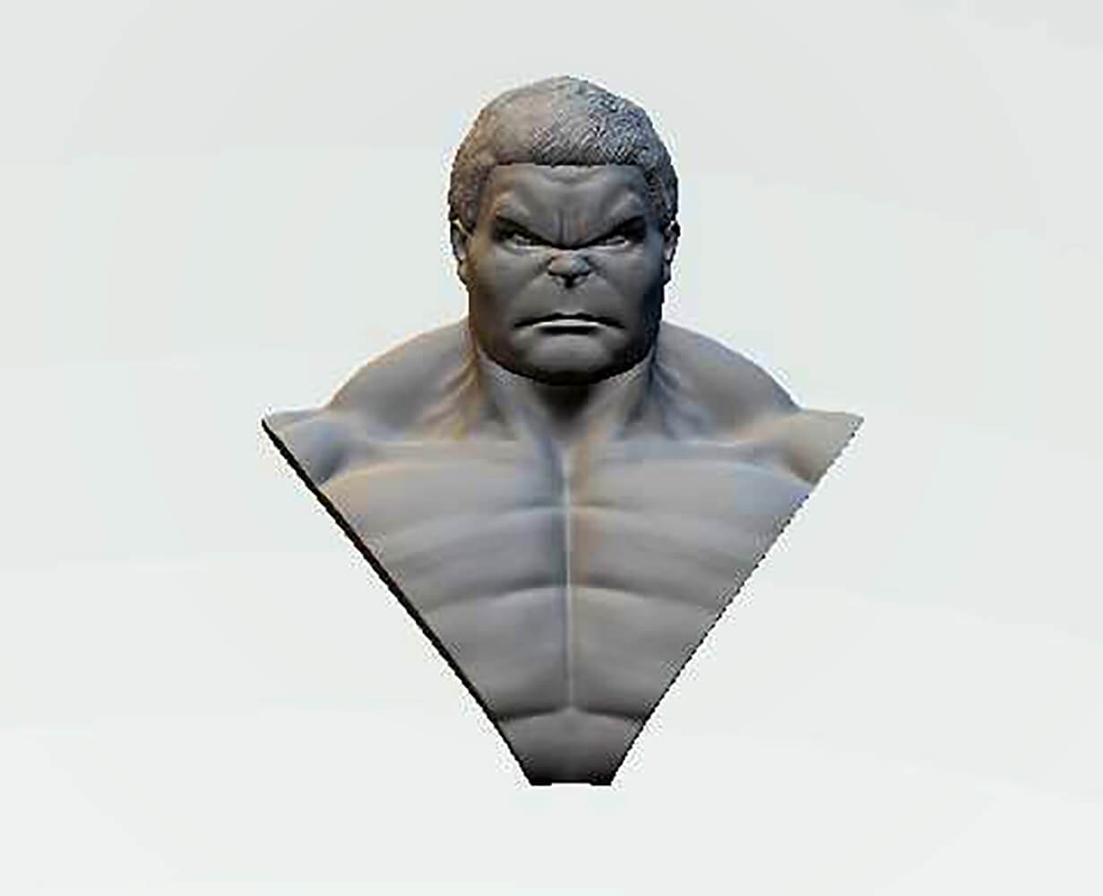 Hulk Bust (Hulk Bust) - 3D Model by 3DPrintingDesigner