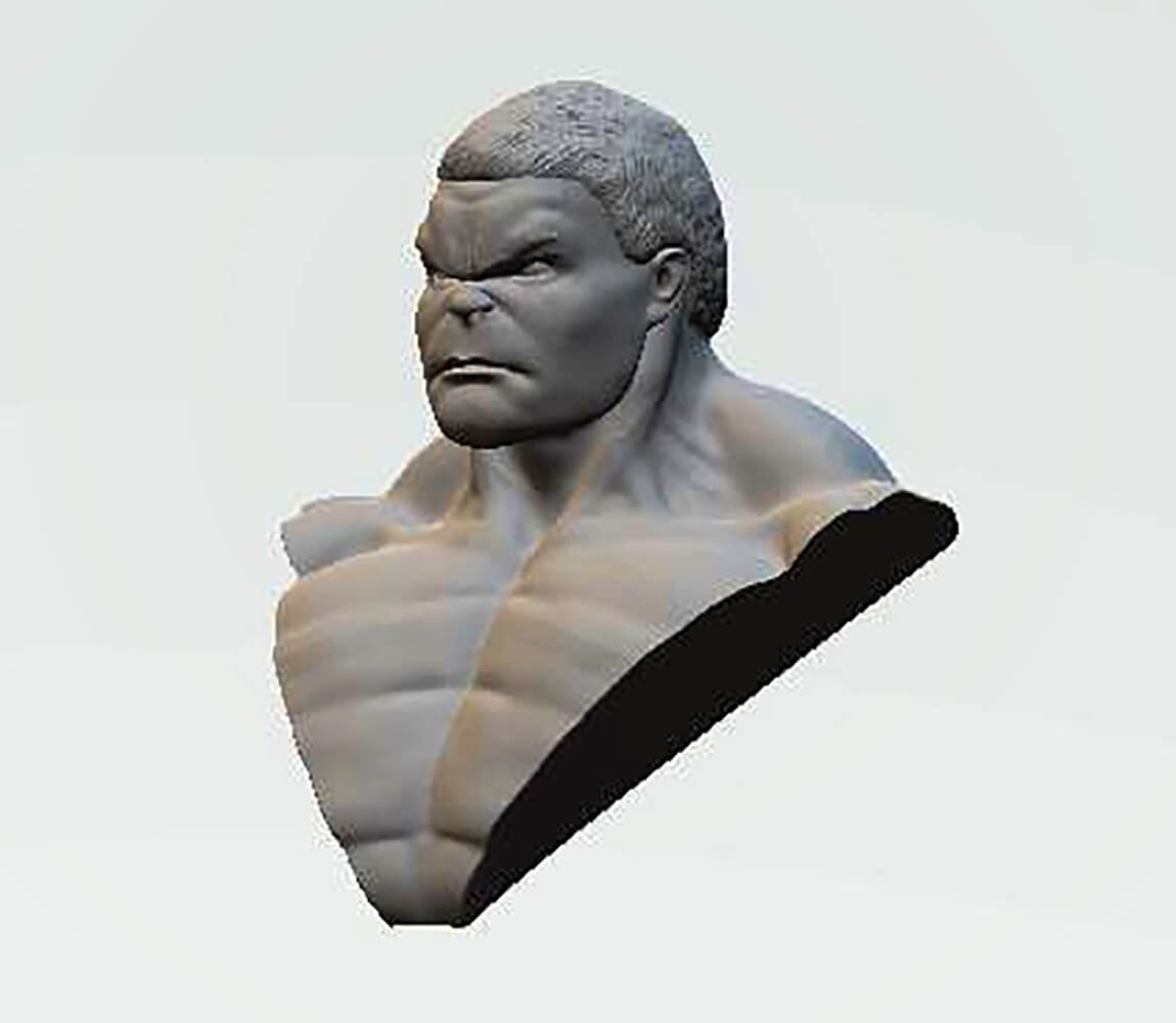 Hulk Bust (Hulk Bust) - 3D Print Model by 3DPrintingDesigner