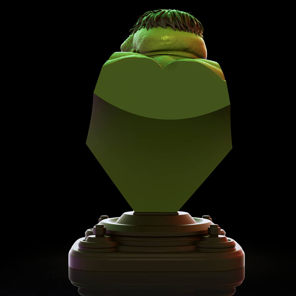 Hulk Bust (Hulk Bust) - 3D Print Model by 3DPrintingDesigner