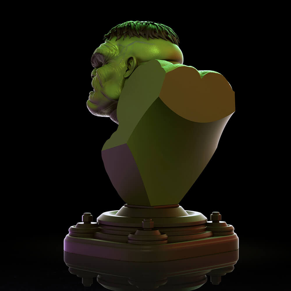 Hulk Bust (Hulk Bust) - 3D Model by 3DPrintingDesigner