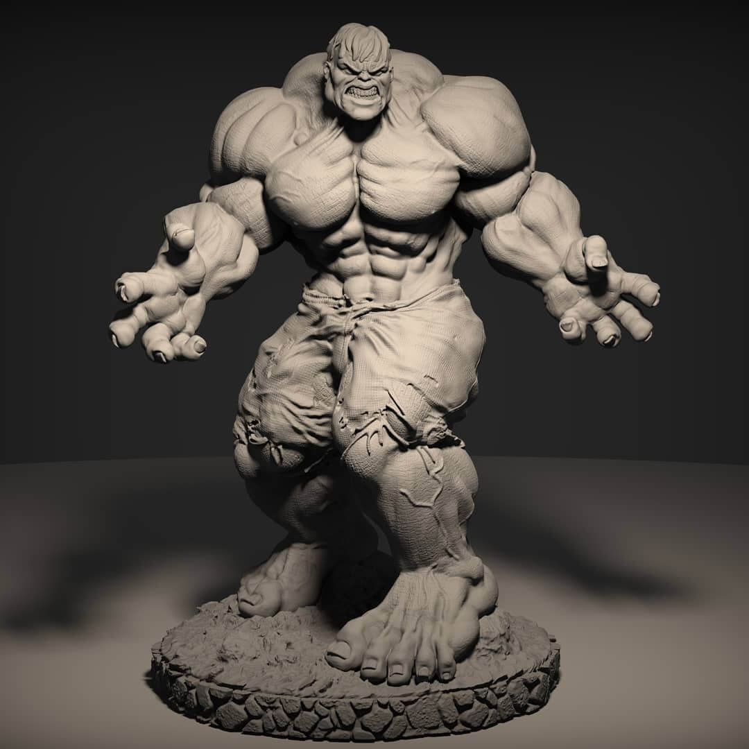 Hulk Marvel (Hulk Marvel) - 3D Print Model by 3DPrintingDesigner