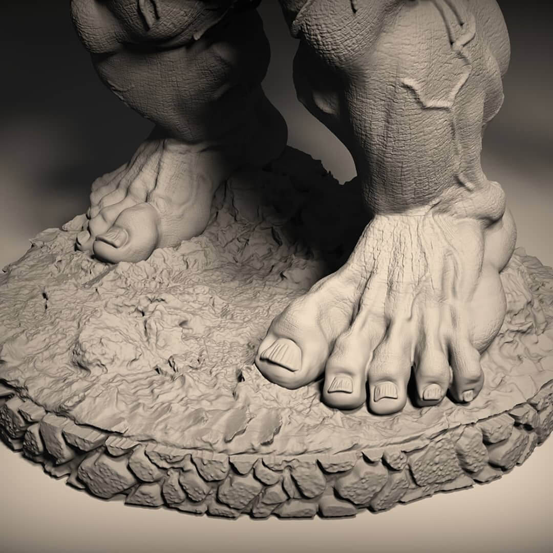 Hulk Marvel (Hulk Marvel) - 3D Model by 3DPrintingDesigner