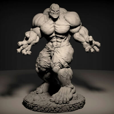Hulk Marvel (Hulk Marvel) - 3D Model by 3DPrintingDesigner