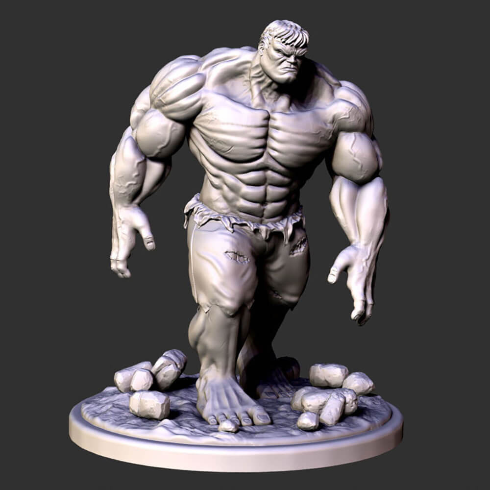 Hulk Statues - 3D Model by 3DPrintingDesigner